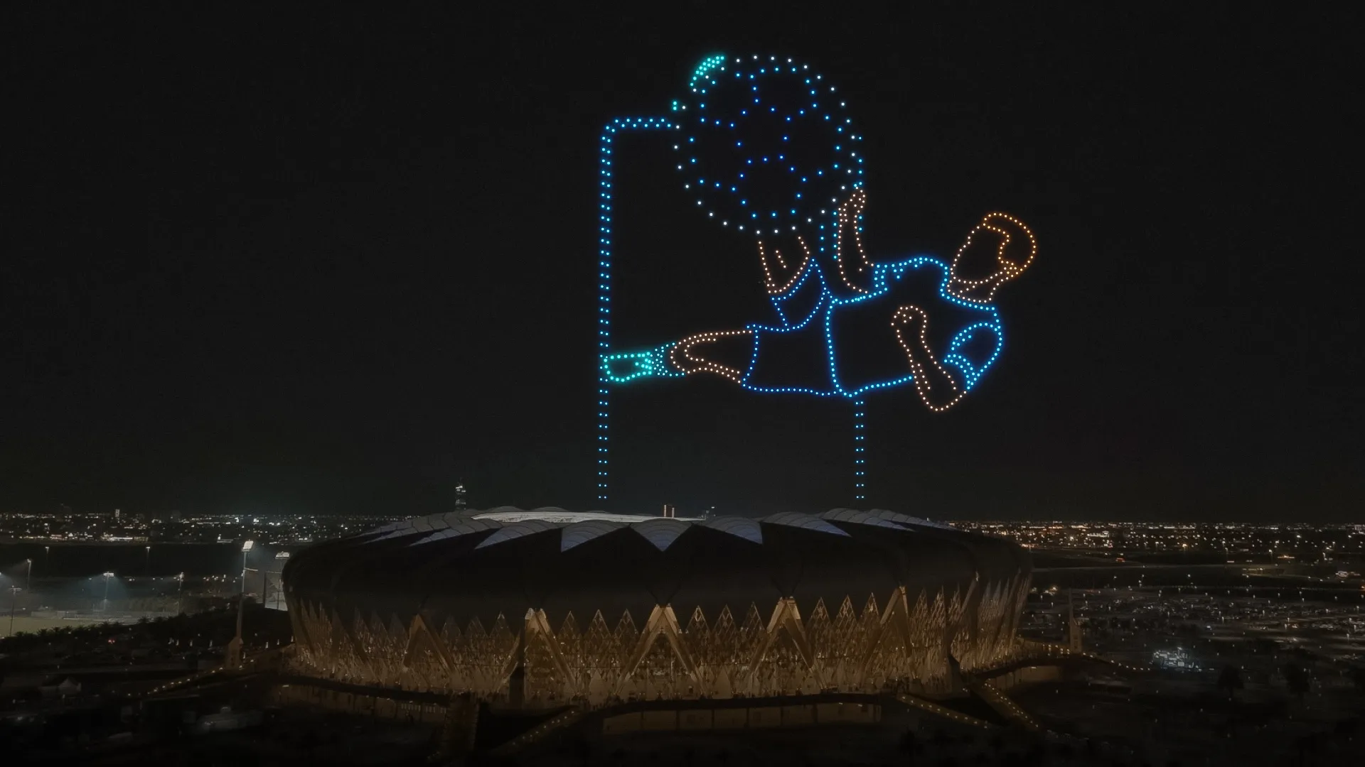 AFC Final Drone Show in Jeddah: Cyberdrone Lights Up Jeddah Sky