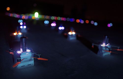 A drone show in India | Cyberdrone