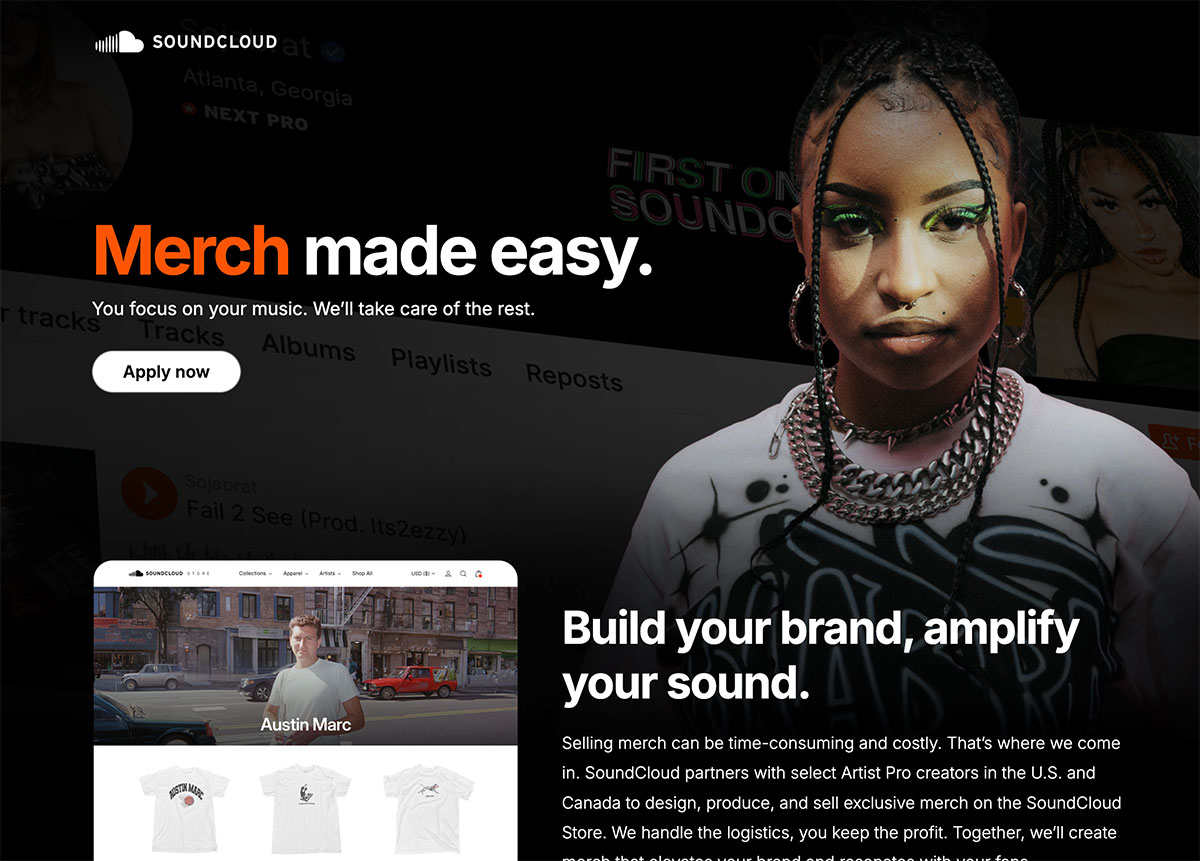 SoundCLoud - Merch made easy.