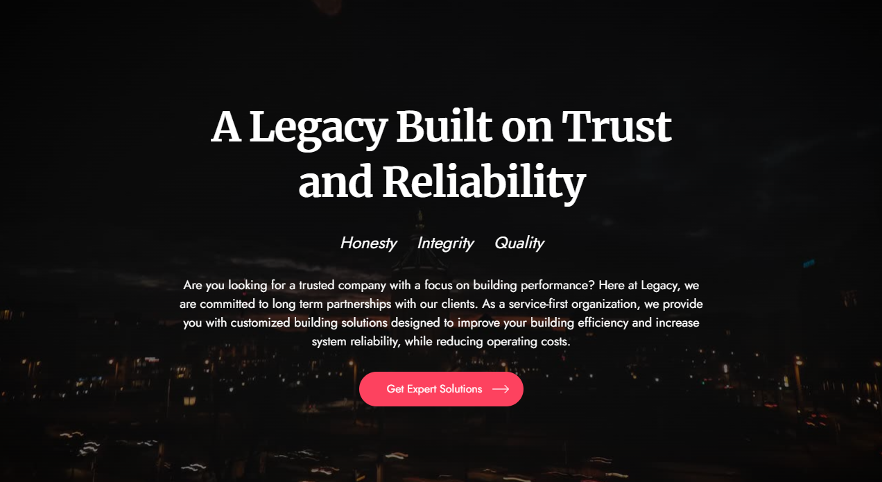 Legacy Mechanical Services | HVAC & Energy Conservation Services CA