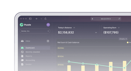 Puzzle - Modern Accounting Software For Startups & Tax Preparation