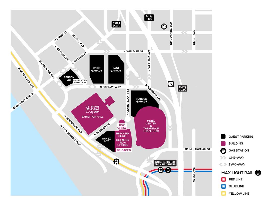 Rose Quarter - Directions & Transportation