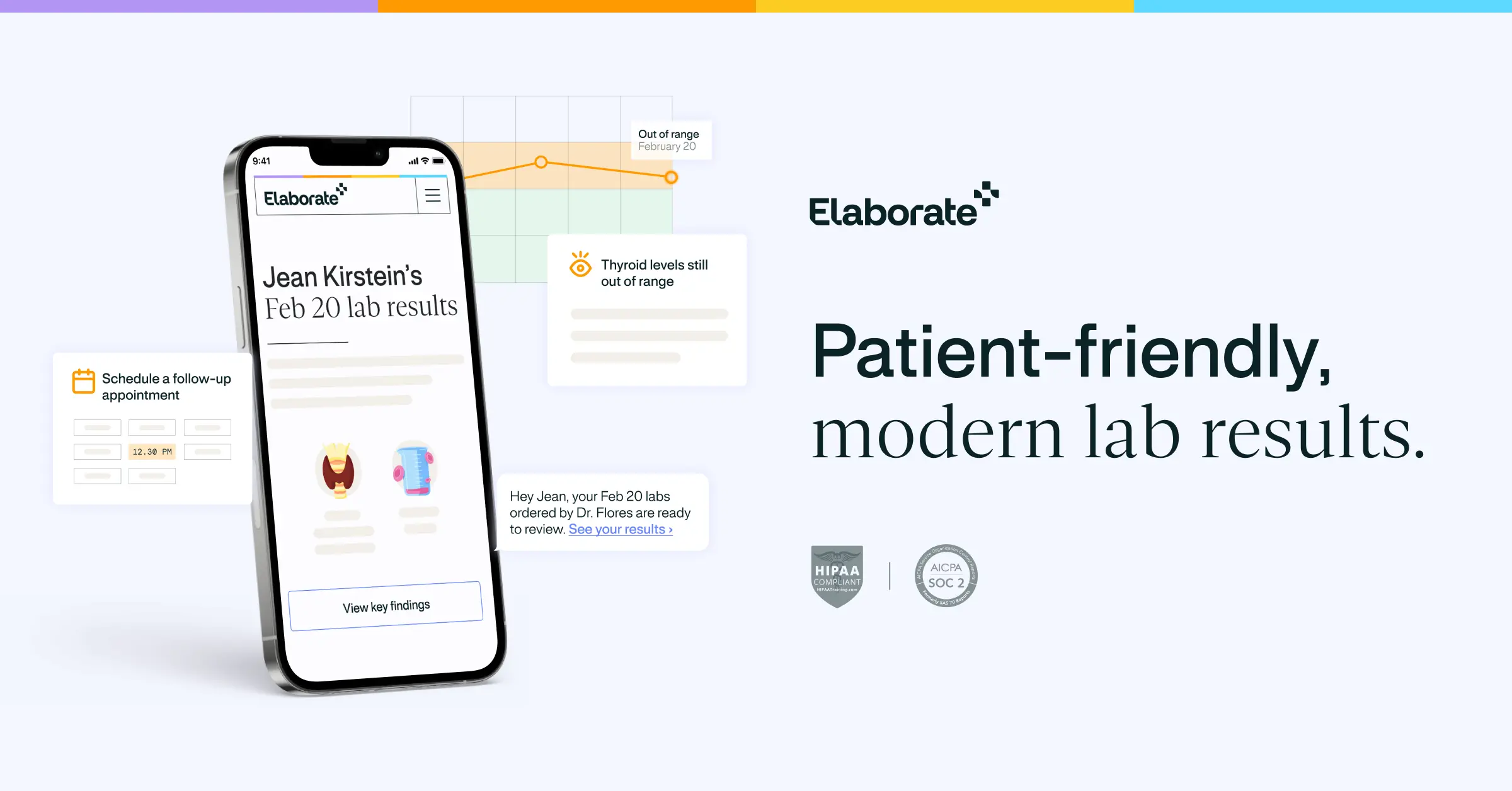 Elaborate — Independent: Patient-friendly, modern lab results.