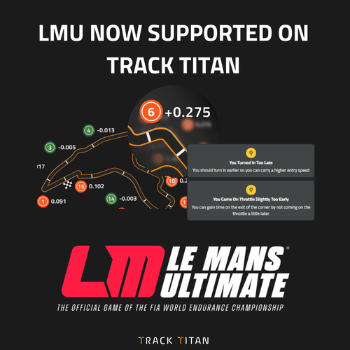 LMU is now live on Track Titan! CW 11 2025 Track Titan Update
