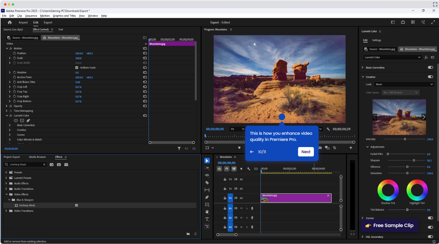 How to enhance video quality in Premiere Pro: 1-Min Guide