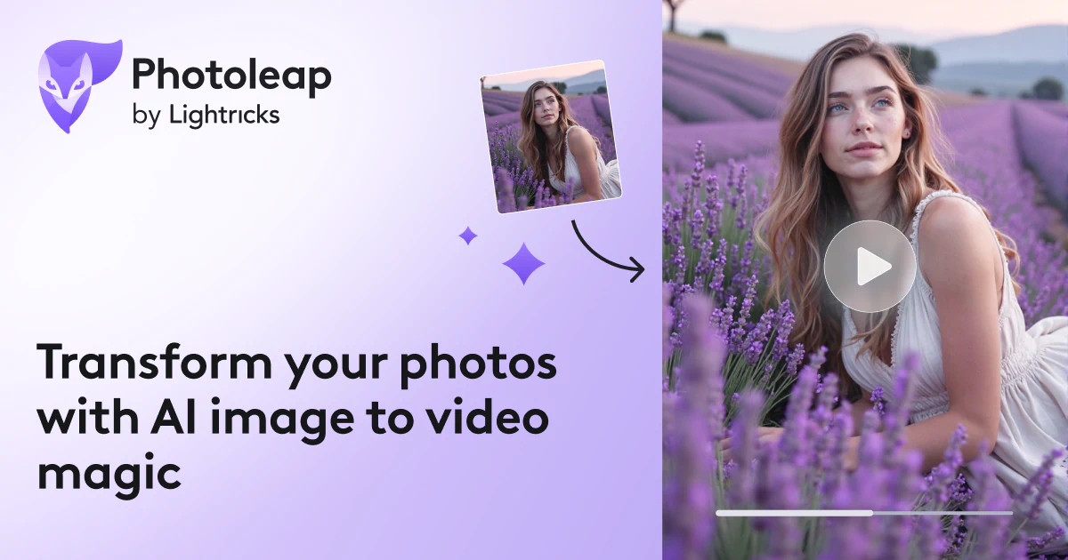 Image To Video Generator: Turn Photos Into Videos With AI | Photoleap
