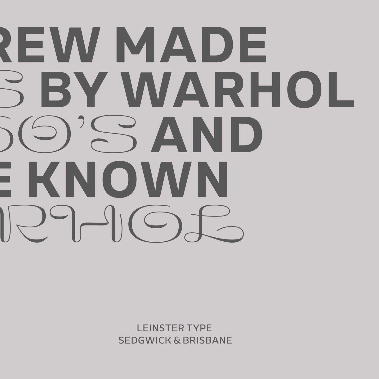 Fonts by Leinster Type