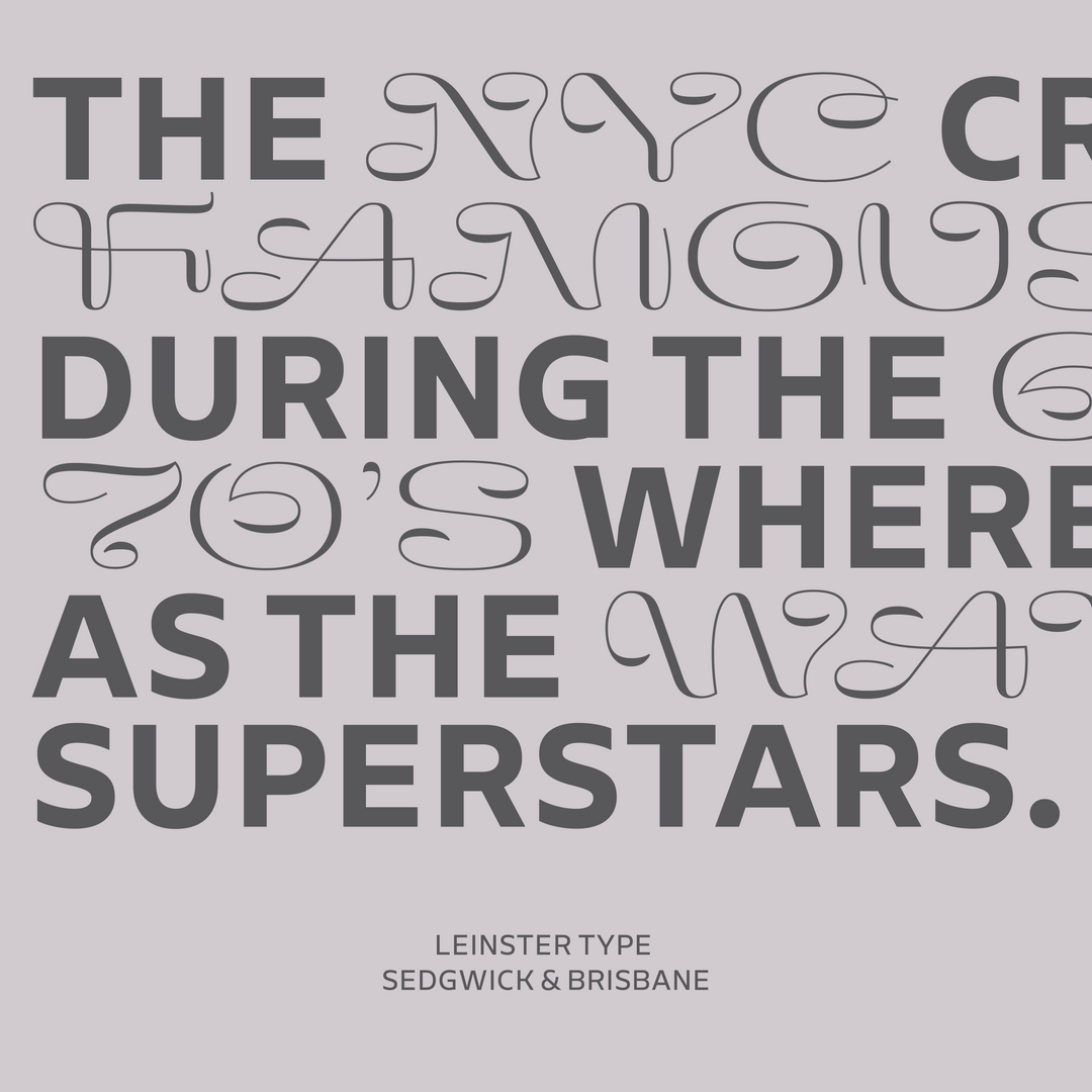 Fonts by Leinster Type