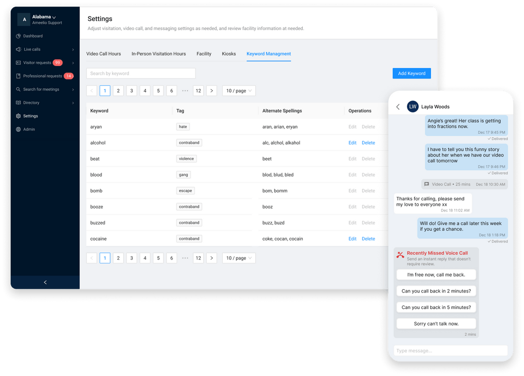 E-messaging » Family Communications | Products | Ameelio
