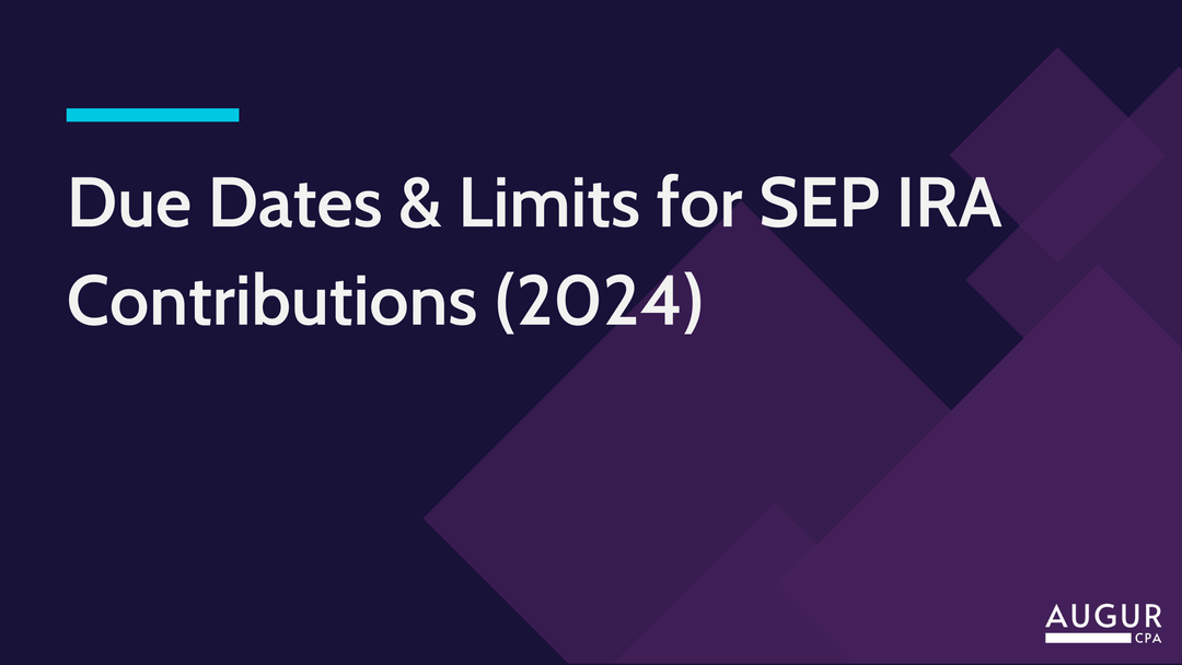 Due Dates & Limits for SEP IRA Contributions (2024)