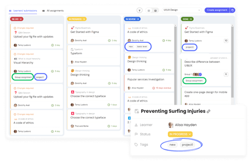 Efficient assignment management system: homework and learner focus