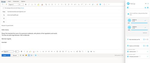 Send large files easily and securely