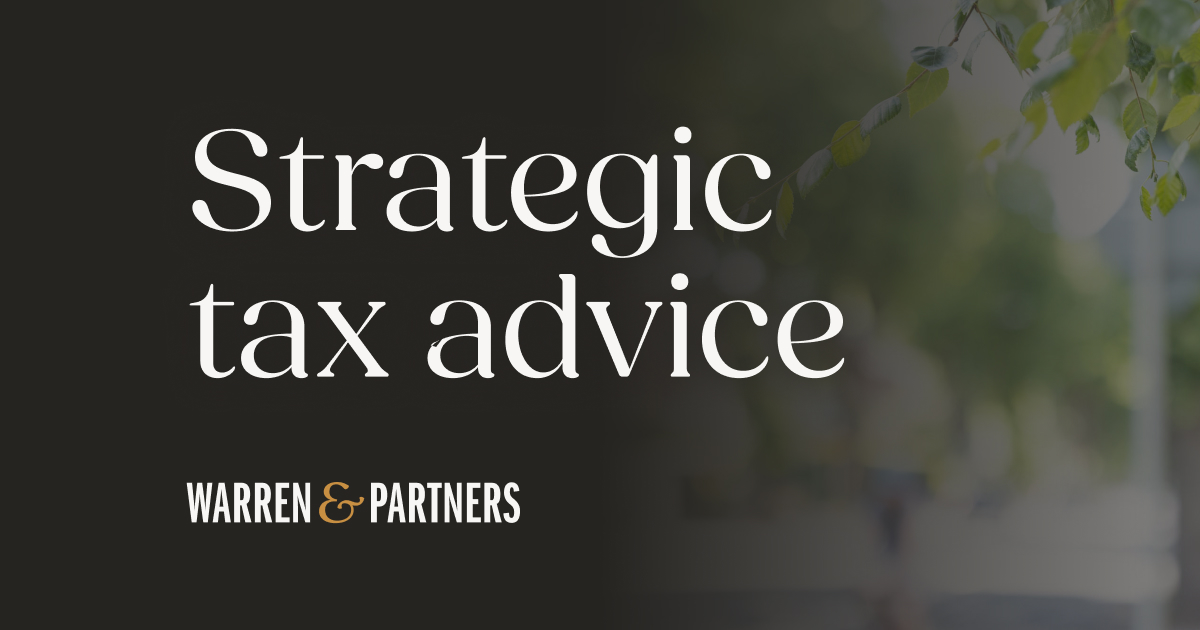 Tax Advice and Solutions - Warren & Partners