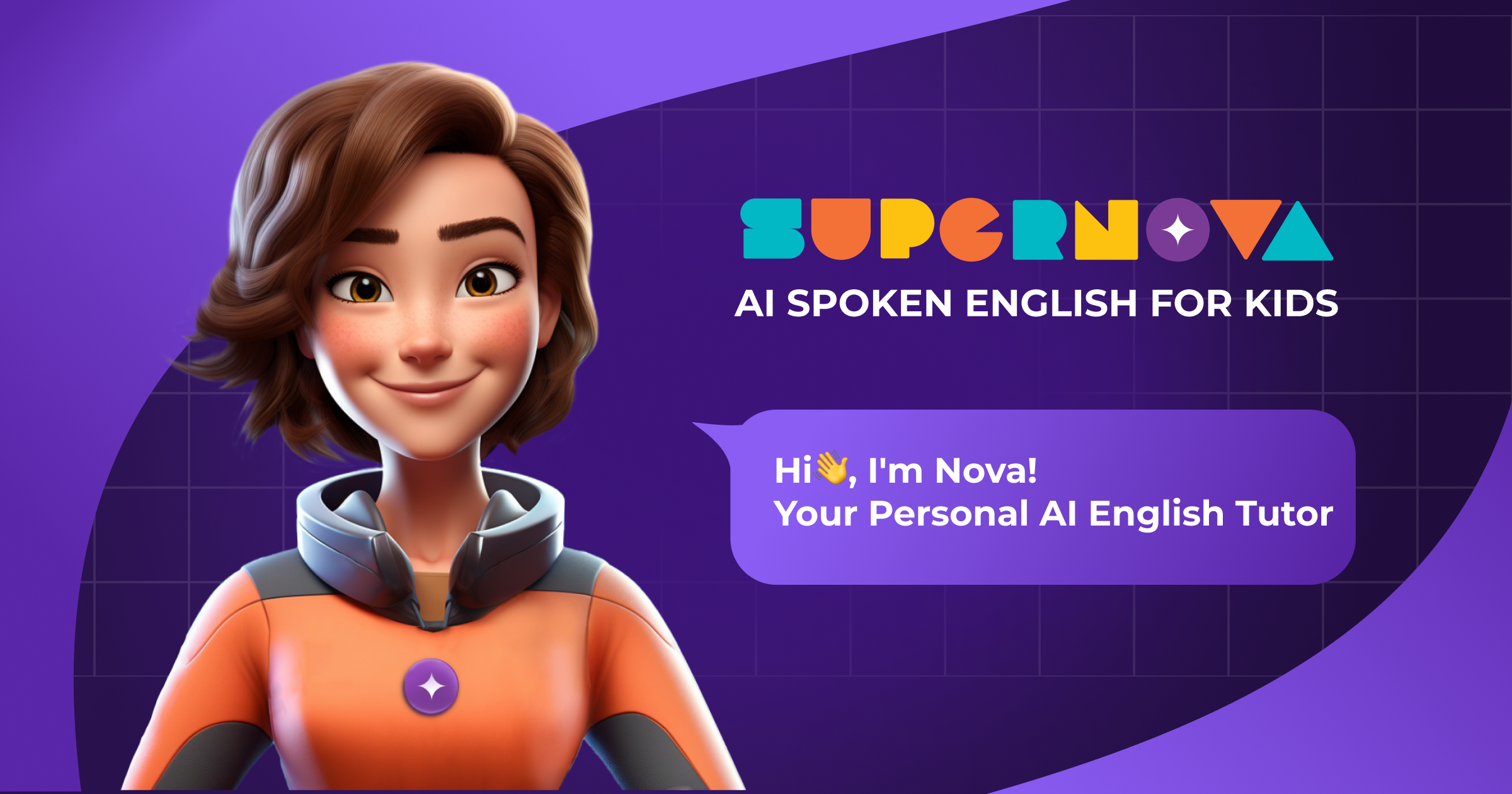 Supernova AI Spoken English Course for Kids