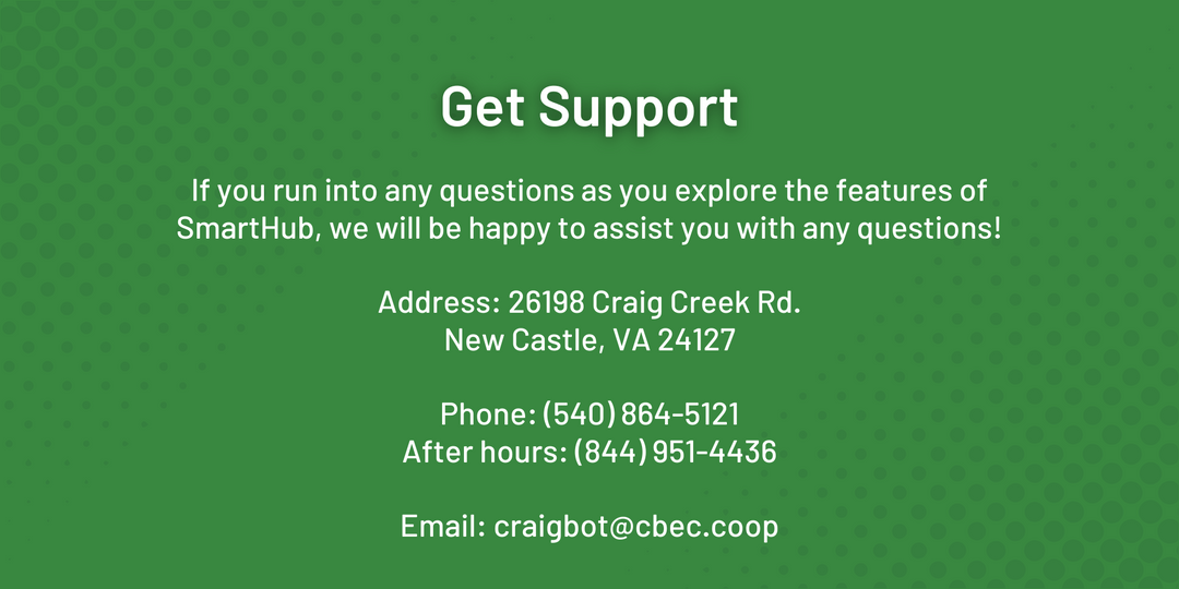 SmartHub | Craig-Botetourt Electric Cooperative | Member Owned | Rural ...