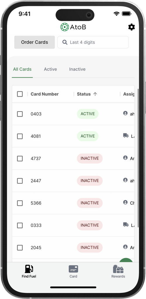 Product - Fuel Cards