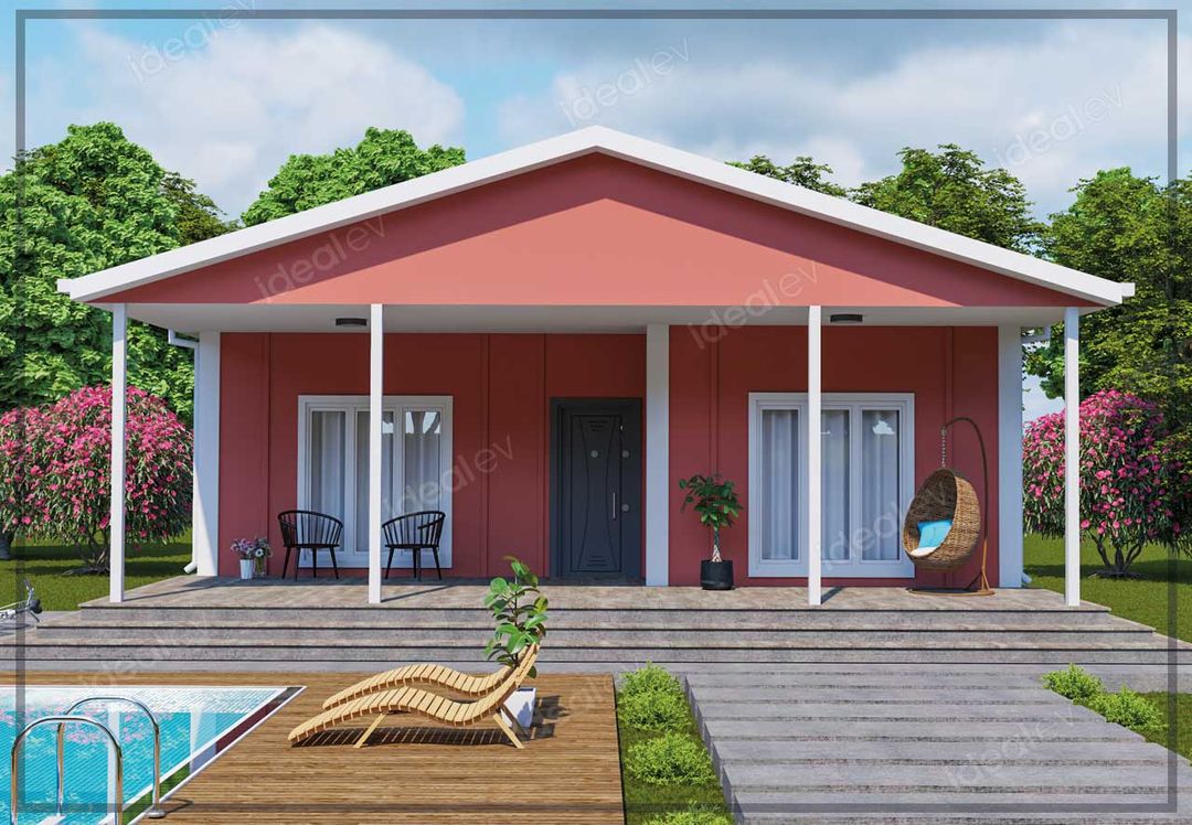 55 m2 İdeal Prefabrik Ev | prefabrikBiEv.com