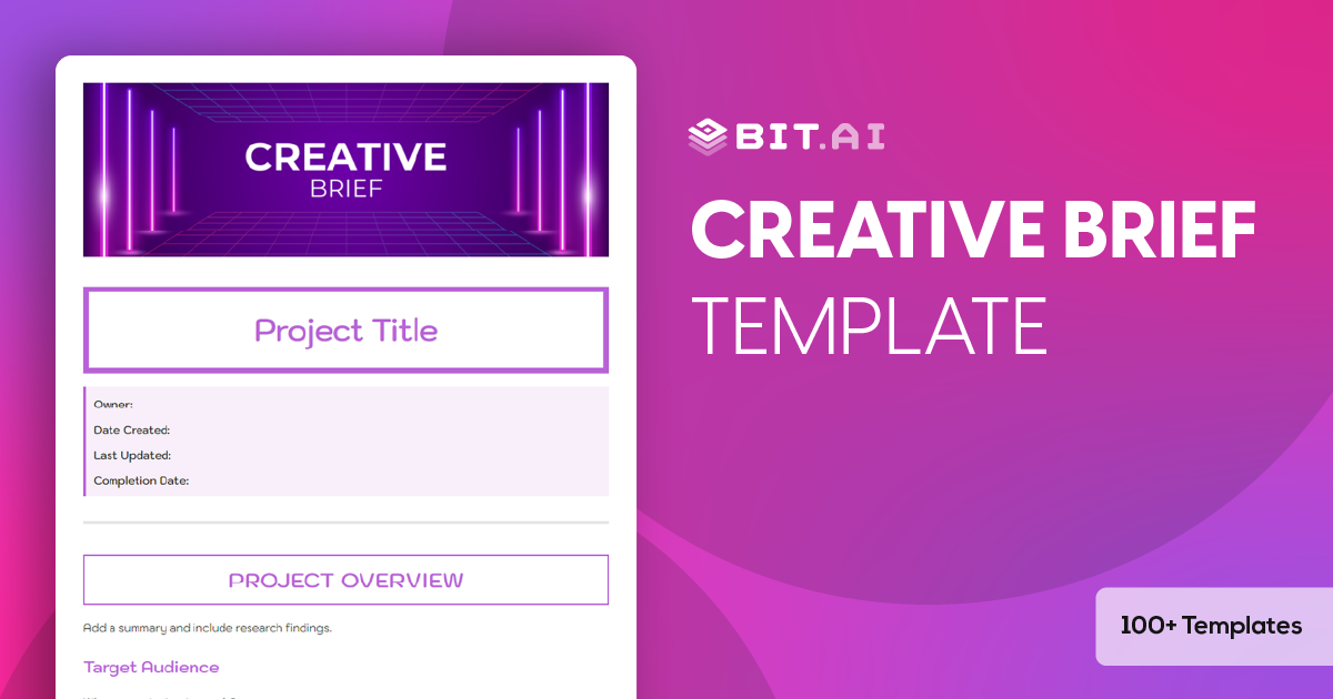 Creative Brief Template | Bit.ai