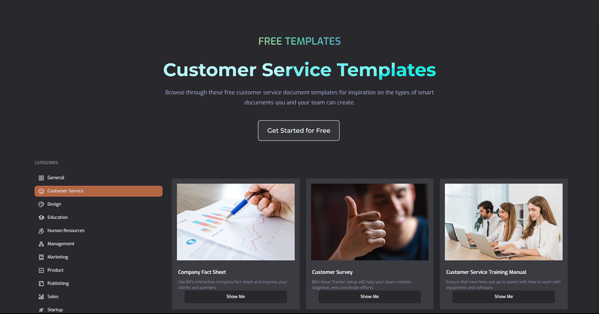 Customer Service Templates | Bit.ai
