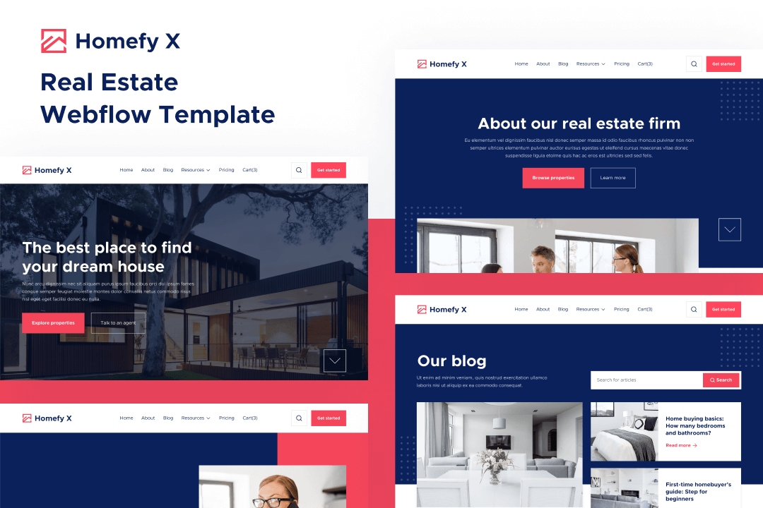Pricing - Homefy X - Webflow Ecommerce website template