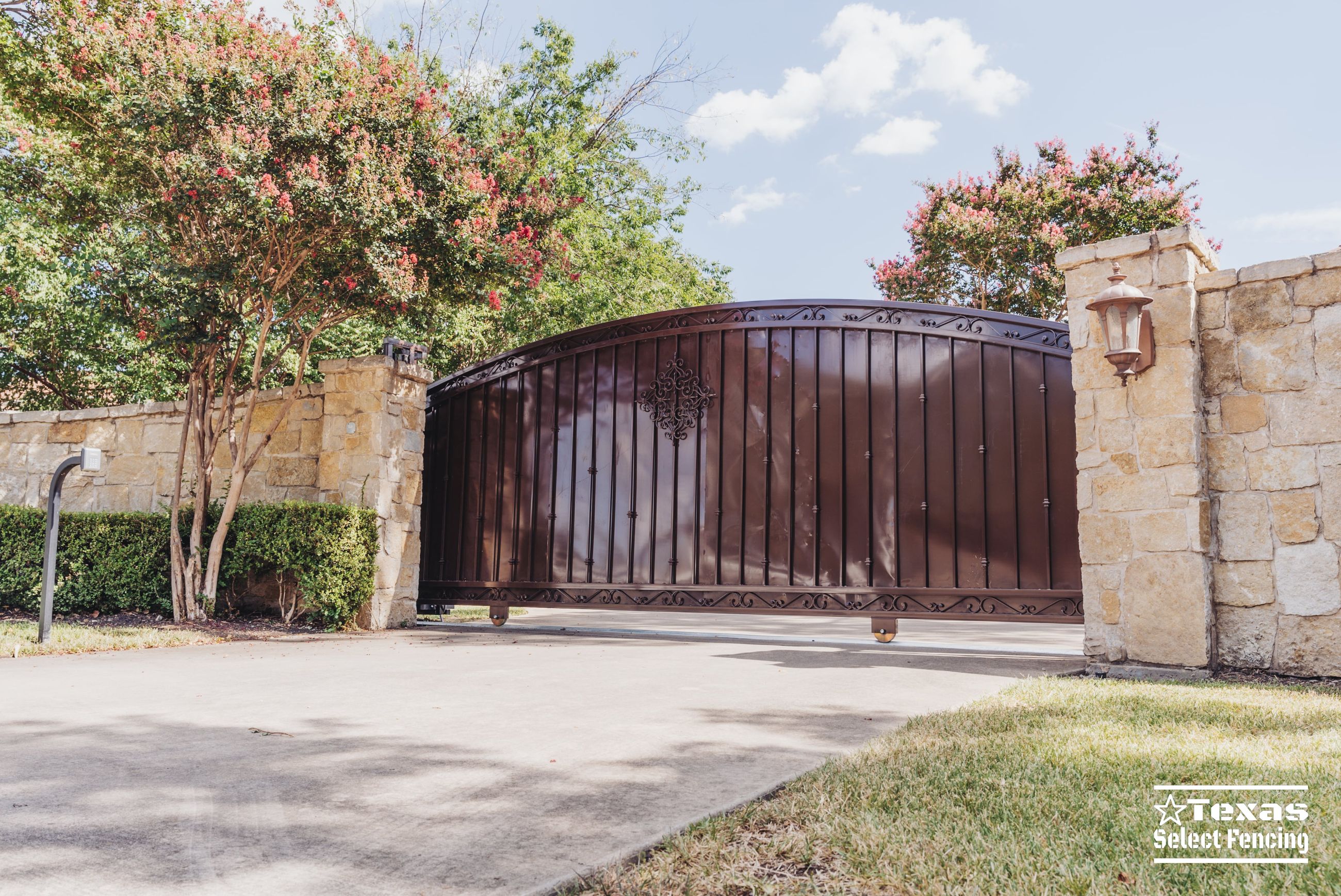 Custom Sliding Gate Installation in Preston Hollow - Texas Select Fencing