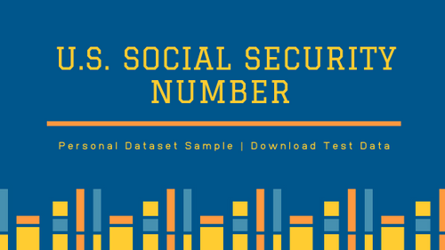 Personal Dataset Sample | U.S. Social Security Number (SSN)| Download ...