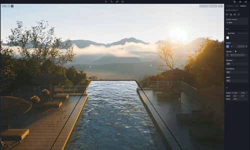 How to create water textures in D5 Render