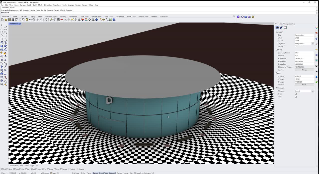 How to render glass material