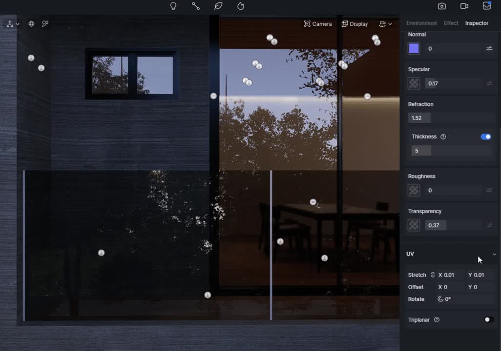 How to render glass material