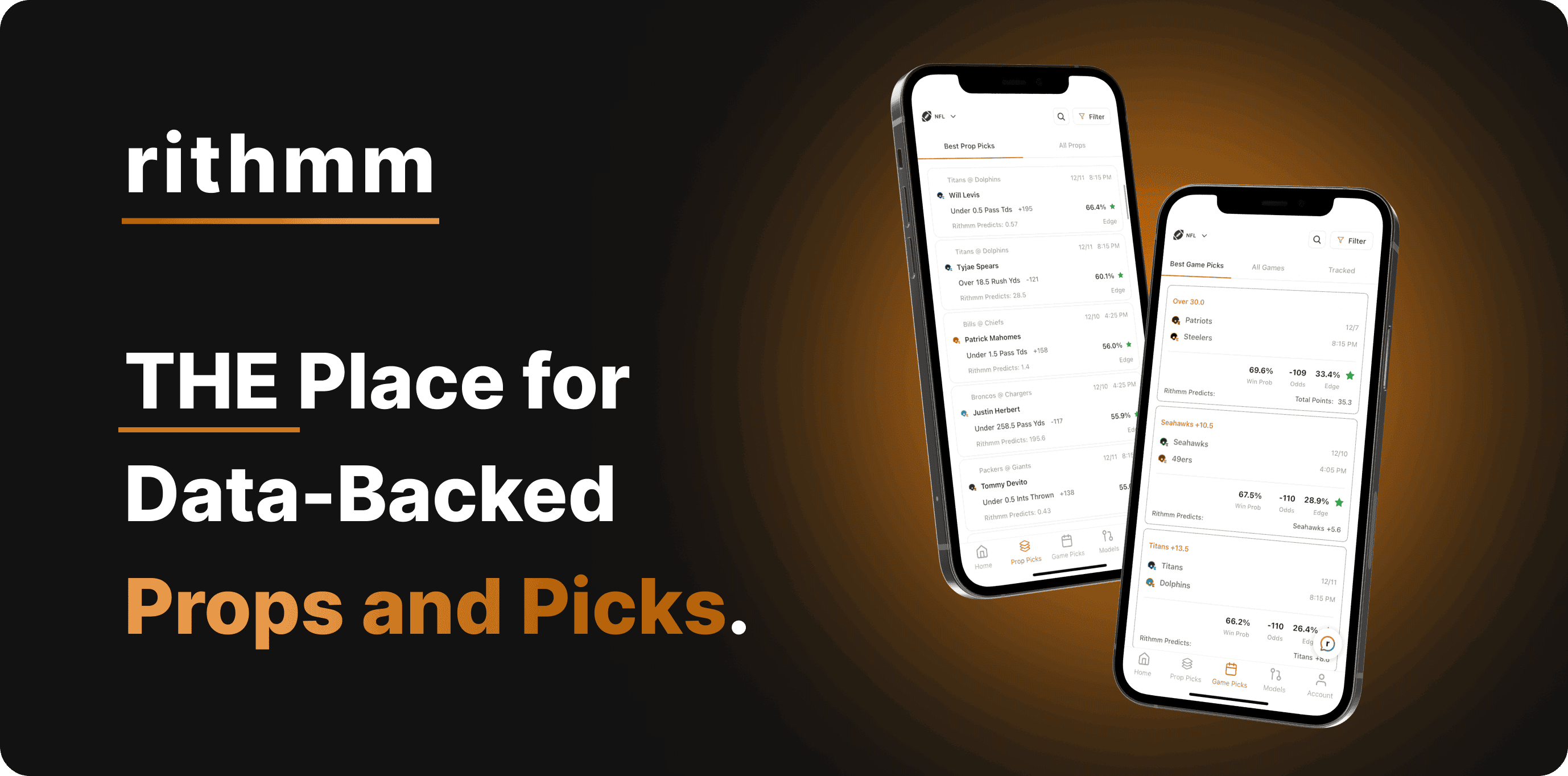 Rithmm | AI Sports Betting App | Custom Models