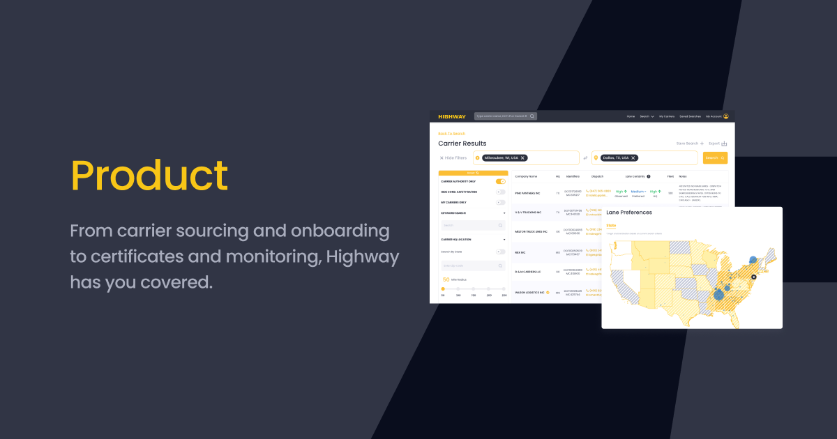 Highway for Carriers: Simplify Carrier Onboarding & Compliance Solutions