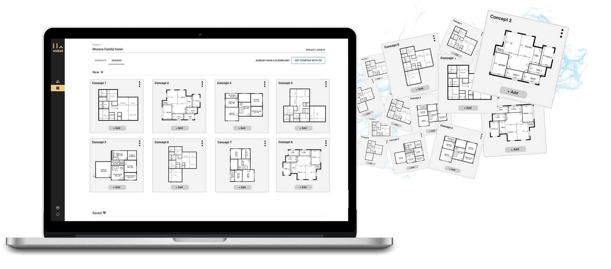 Features | End-to-End Generative Design | Maket