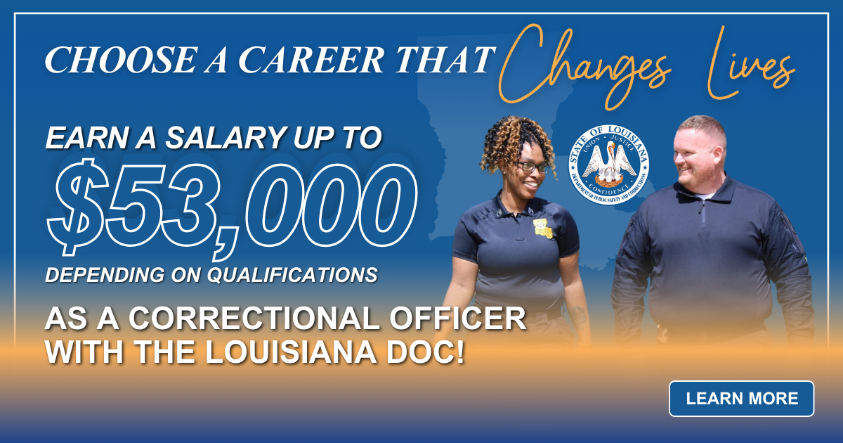 Career as a Correctional Officer - Louisiana Department of Corrections