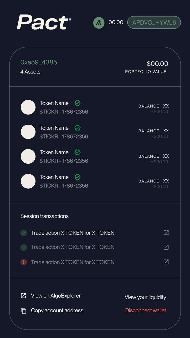 Pact | The home of liquidity on Algorand