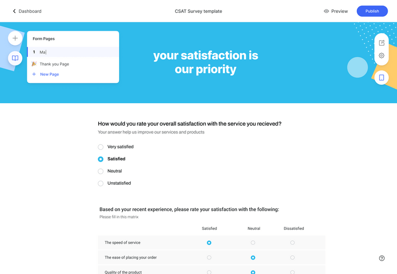 Formsly - Create stunning forms and surveys, easily.