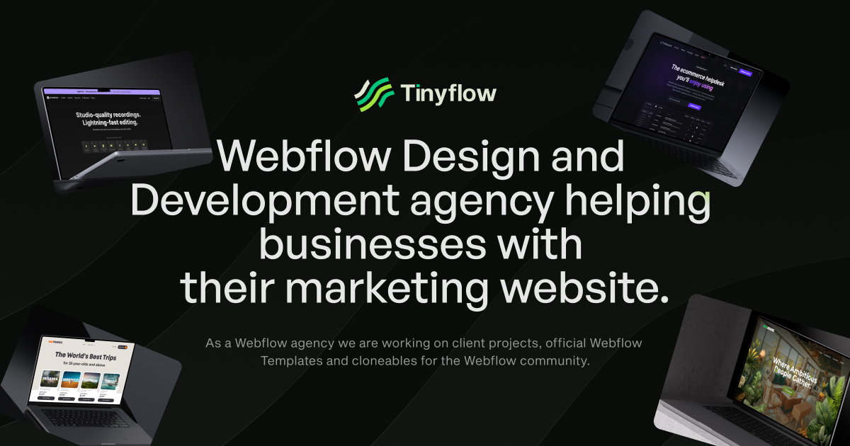 Tinyflow - Webflow Design and Development Agency