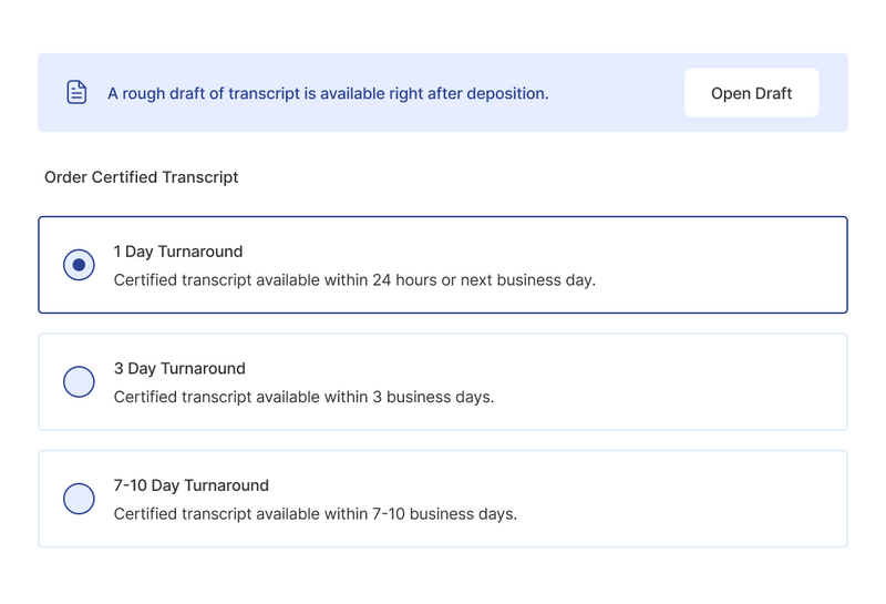 Parrot – Depositions