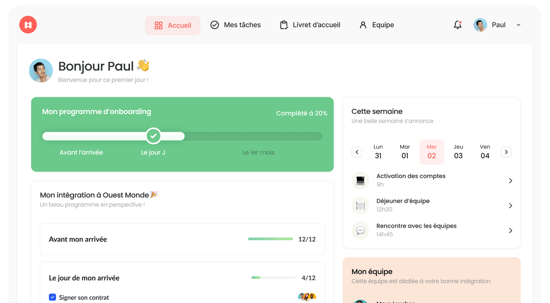 HeyTeam : l’Onboarding facile, sur mesure et intégré à vos outils RH