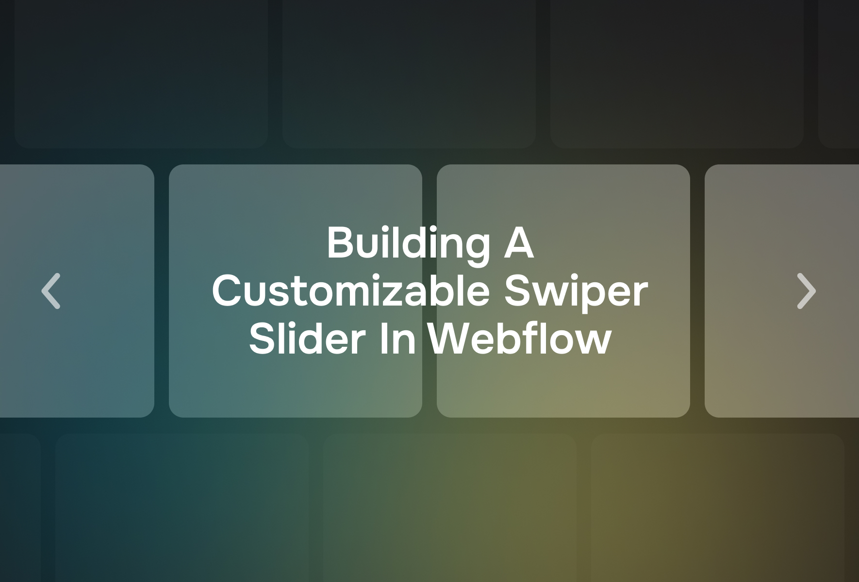 Building a Customizable Swiper Slider in Webflow