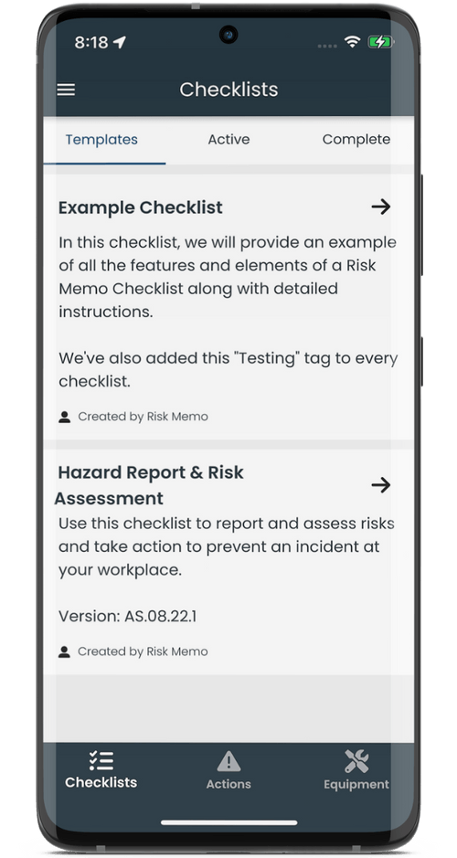 Features | Risk Memo