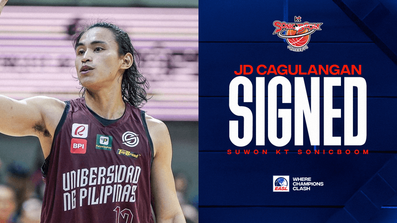 JD Cagulangan signs with Suwon KT | EASL