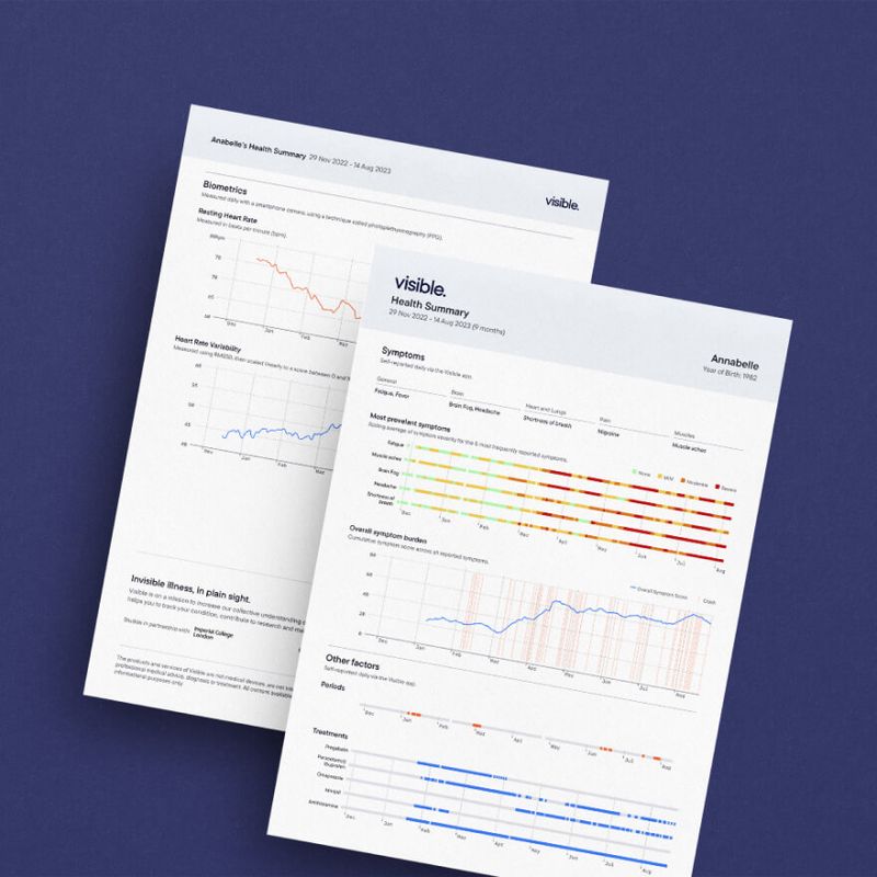 Visible - Activity tracking for illness, not fitness.