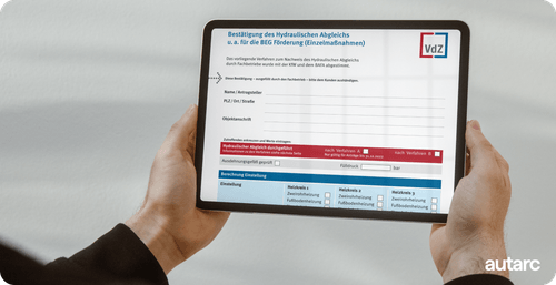 Die VDZ, das VDZ Formular und der hydraulische Abgleich