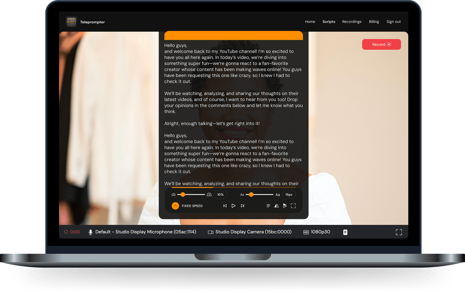 Teleprompter.com | Free Online Teleprompter for iOS, macOS & Android