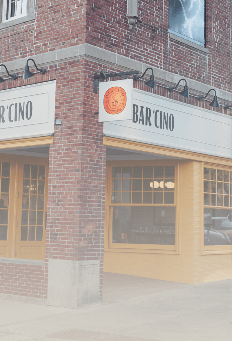 Bar 'Cino Brookline - Menu