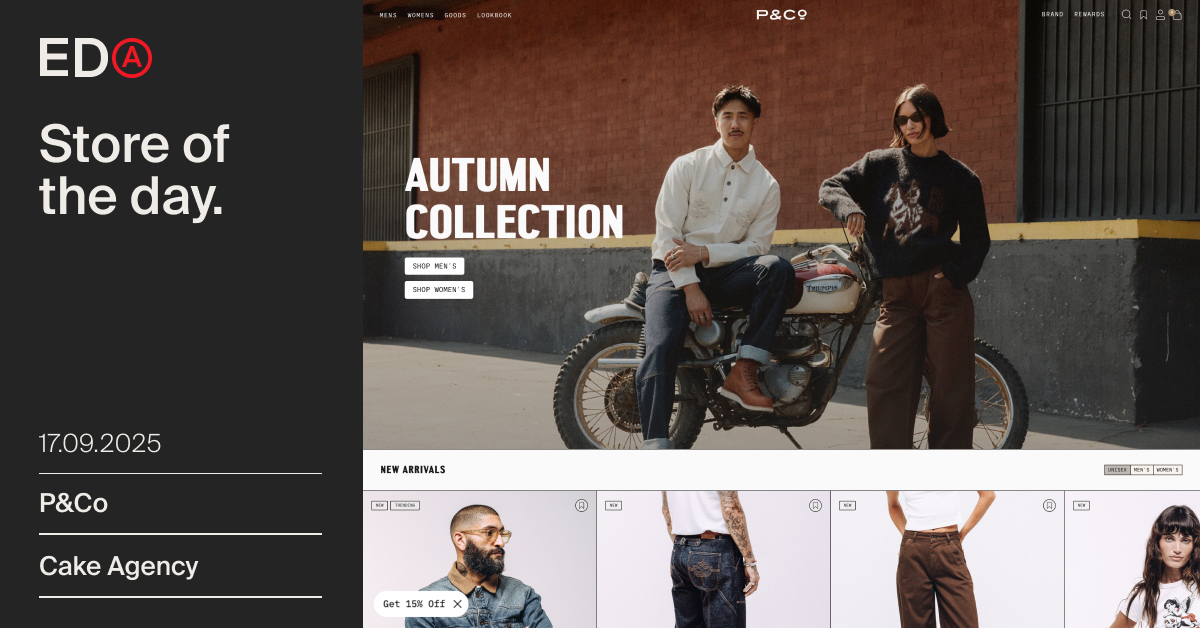 Ecommerce Design Awards | Winners | P&Co