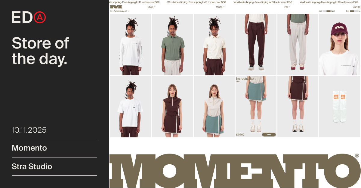 Ecommerce Design Awards | Winners | Momento