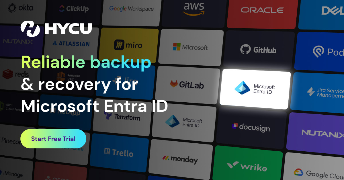 Reliable backup & recovery for Microsoft Entra ID (Azure AD) | HYCU