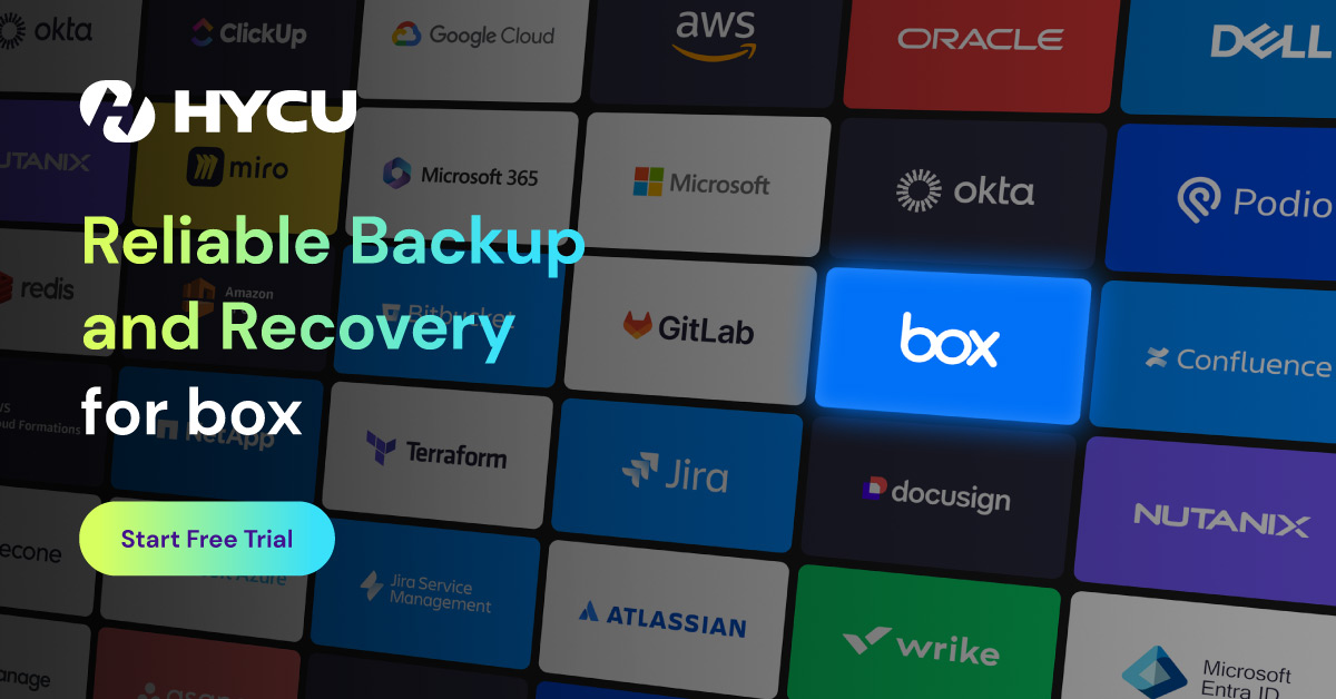 Reliable Backup and Recovery for Box | HYCU