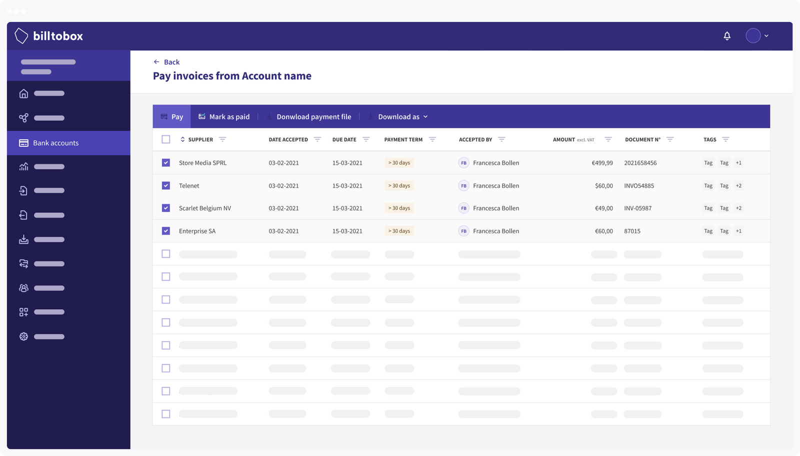 Experts-comptables | Billtobox Belgique